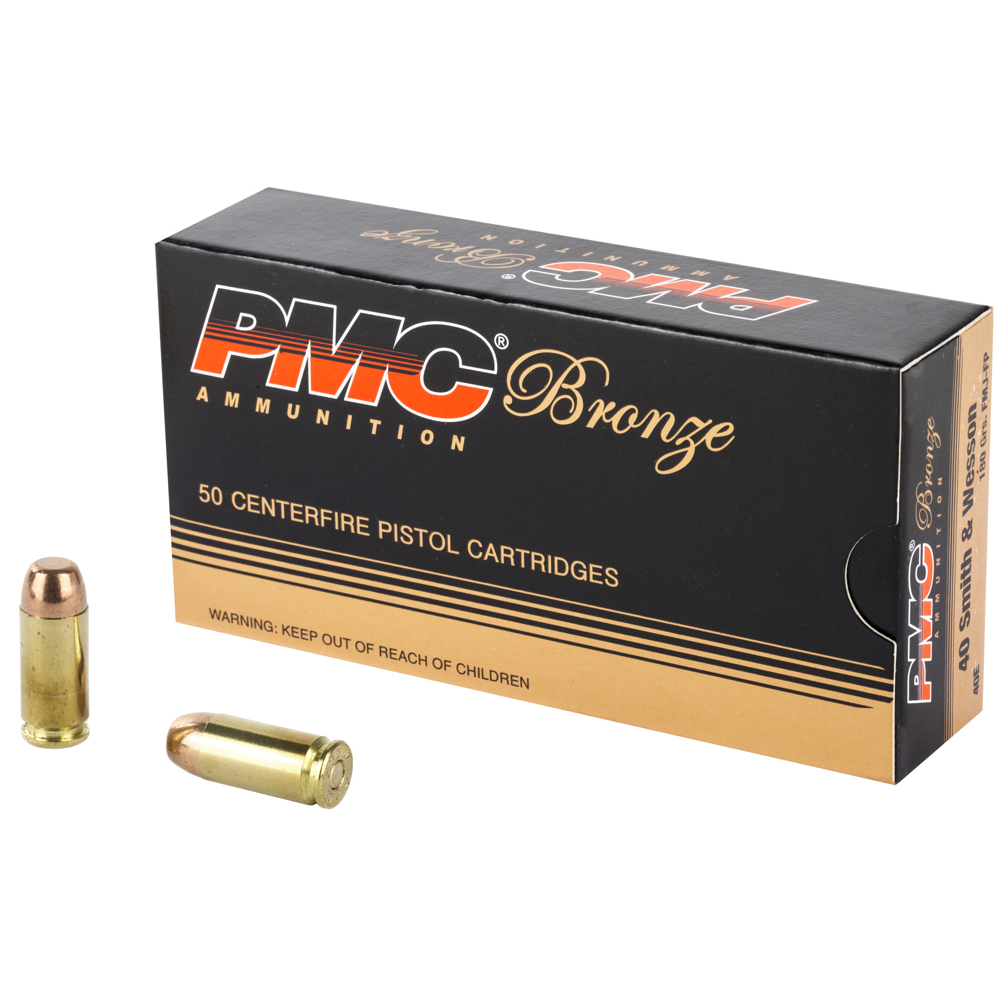 PMC Bronze .40 S&W (180Gr) FMJ FP - 50/Box - 40E - AmmoWall.com