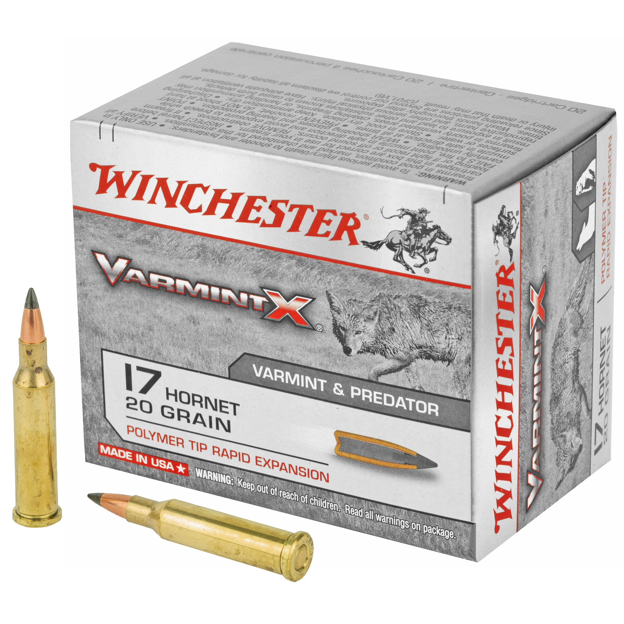 Winchester Varmint XP .17 Hornet (20gr) - 20/Box - X17P - AmmoWall.com